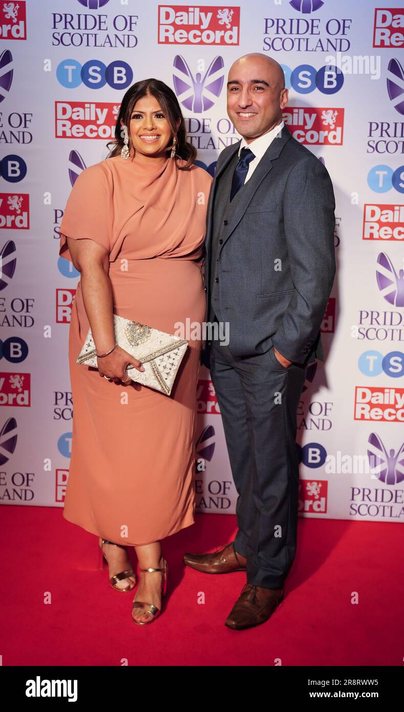 Manjot Sumal arrives for the Pride of Scotland Awards at the Assembly ...