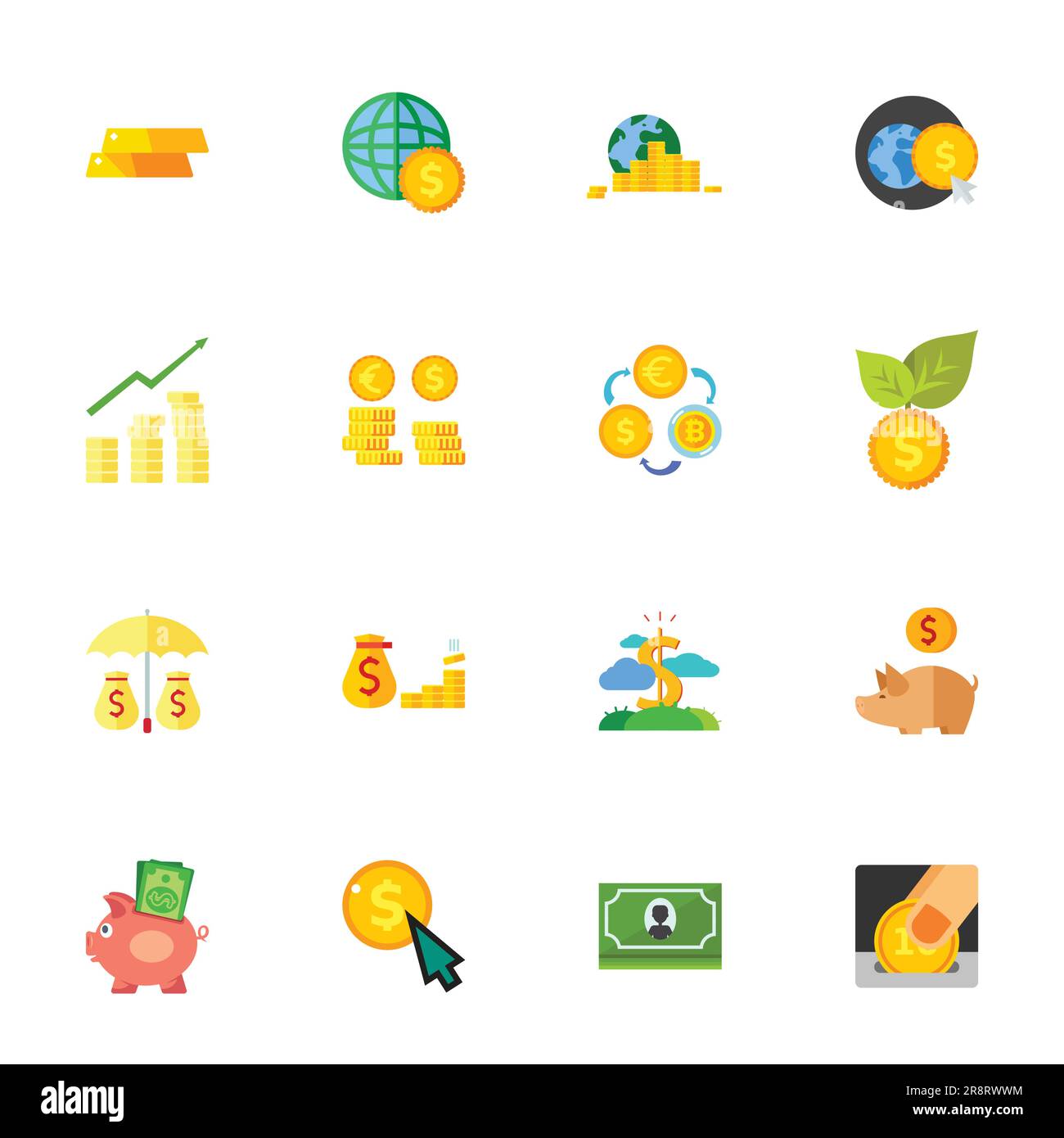 Contribution icon set Stock Vector Image & Art - Alamy
