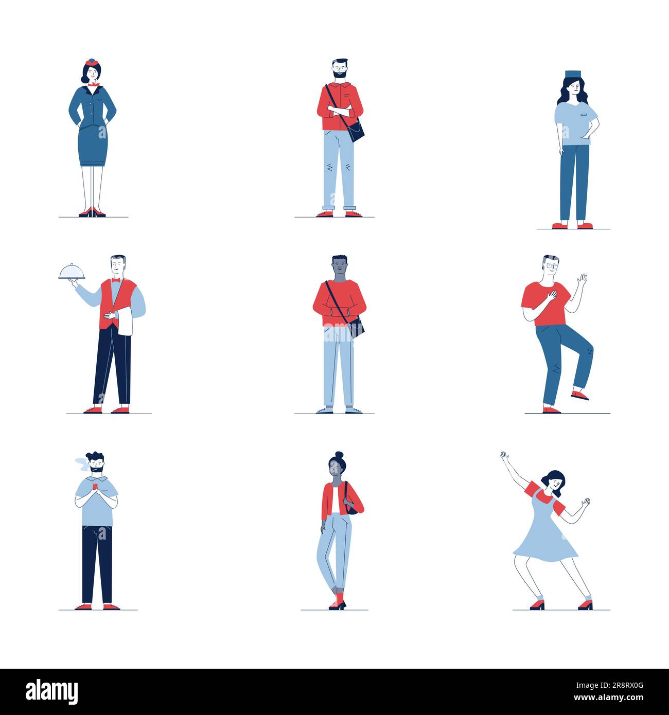 Modern collection of diverse cartoon people Stock Vector Image & Art ...