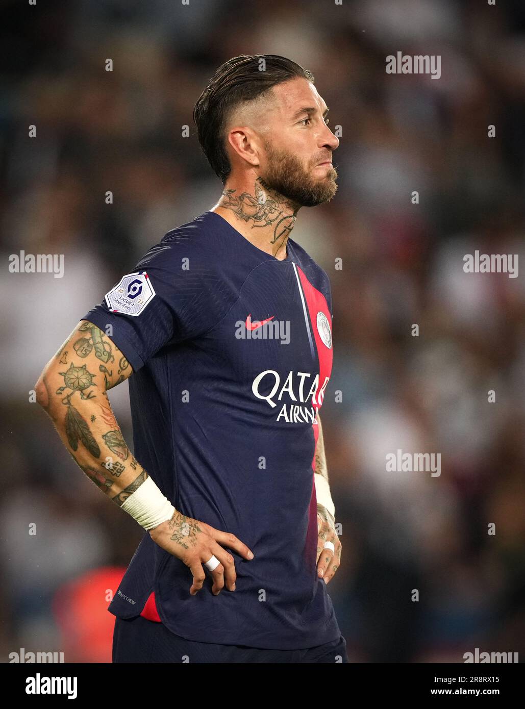 Sergio Ramos of PSG during the Ligue 1 match between Paris Saint ...