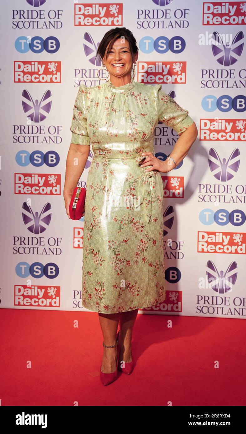Natalie J. Robb arrives for the Pride of Scotland Awards at the ...