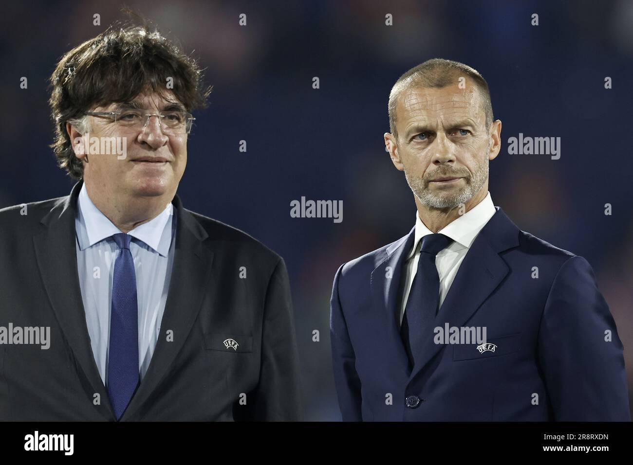 ROTTERDAM - (LR) UEFA General secretary Theodore Theodoridis, UEFA ...
