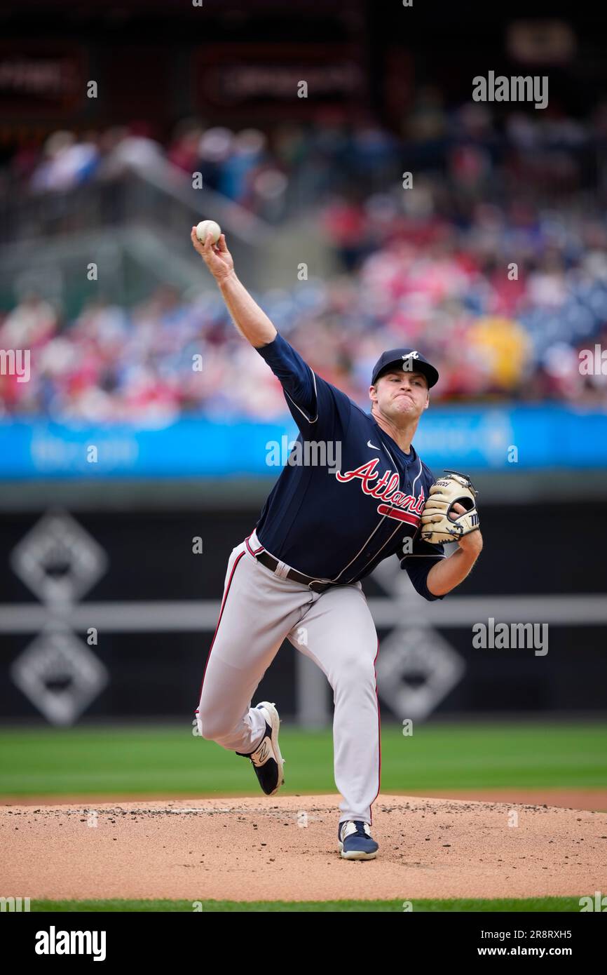 Atlanta Braves' Bryce Elder plays during a baseball game, Thursday ...