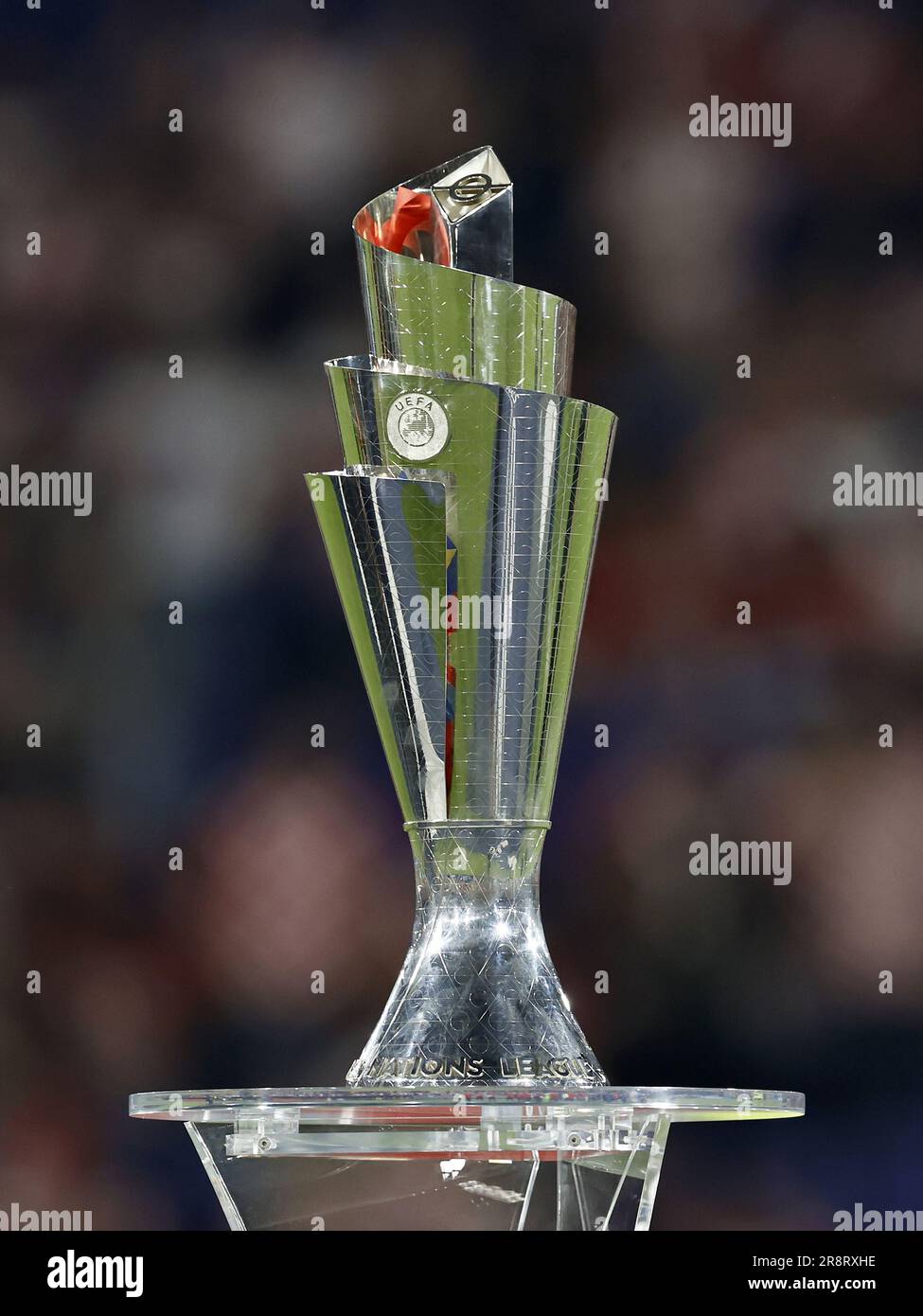ROTTERDAM - the Nations League trophy during the UEFA Nations League ...