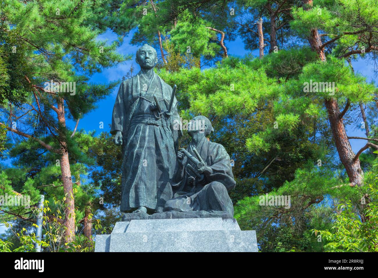 a statue of Shoin Yoshida Stock Photo - Alamy