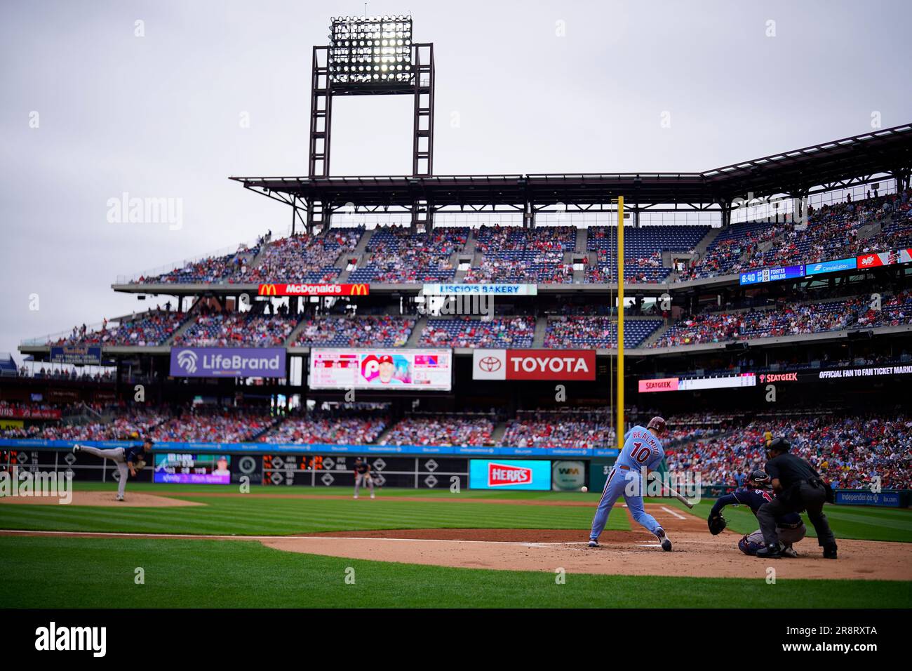 Philadelphia Phillies' J.T. Realmuto plays during a baseball game ...