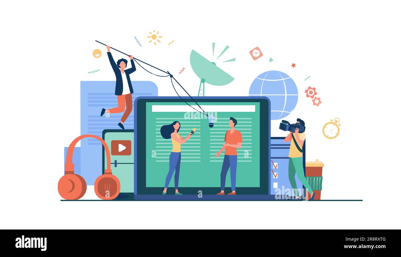 Female reporter interviewing woman Cut Out Stock Images & Pictures - Alamy