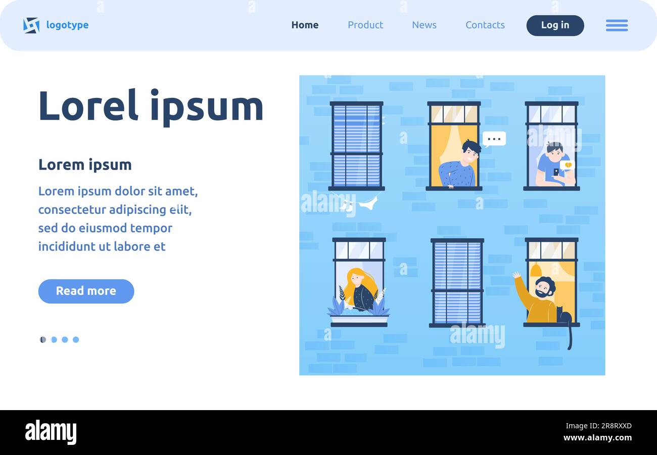 Woman talking phone window Stock Vector Images - Alamy