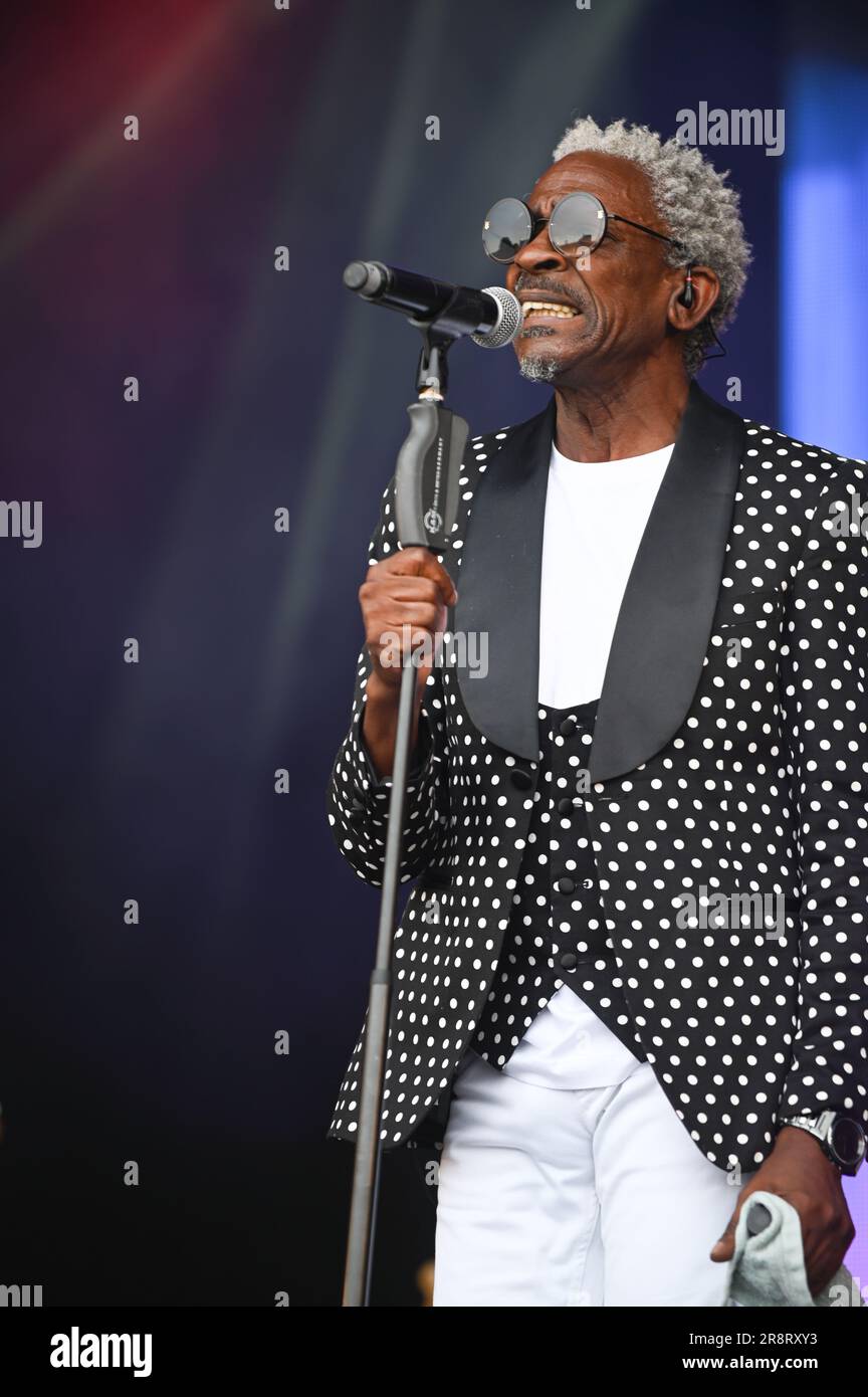 English singer-songwriter, Norman Washington "Junior" Giscombe performs ...