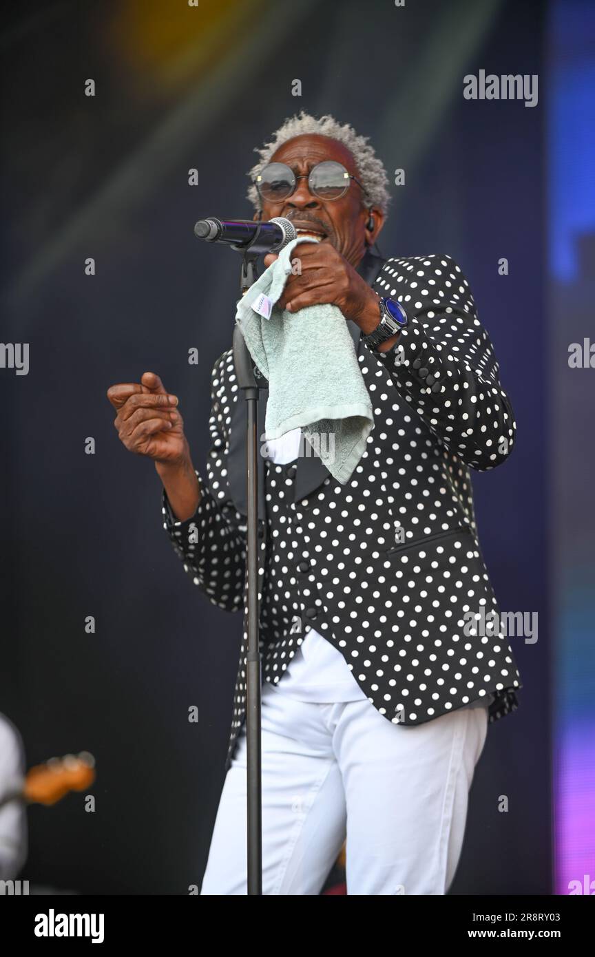 English singer-songwriter, Norman Washington "Junior" Giscombe performs ...