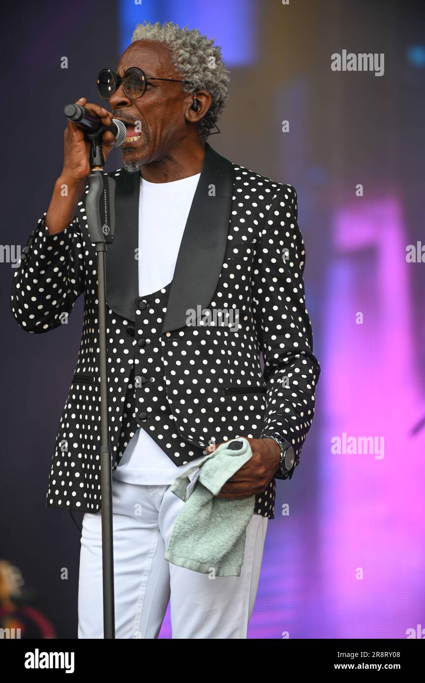 English singer-songwriter, Norman Washington "Junior" Giscombe performs ...