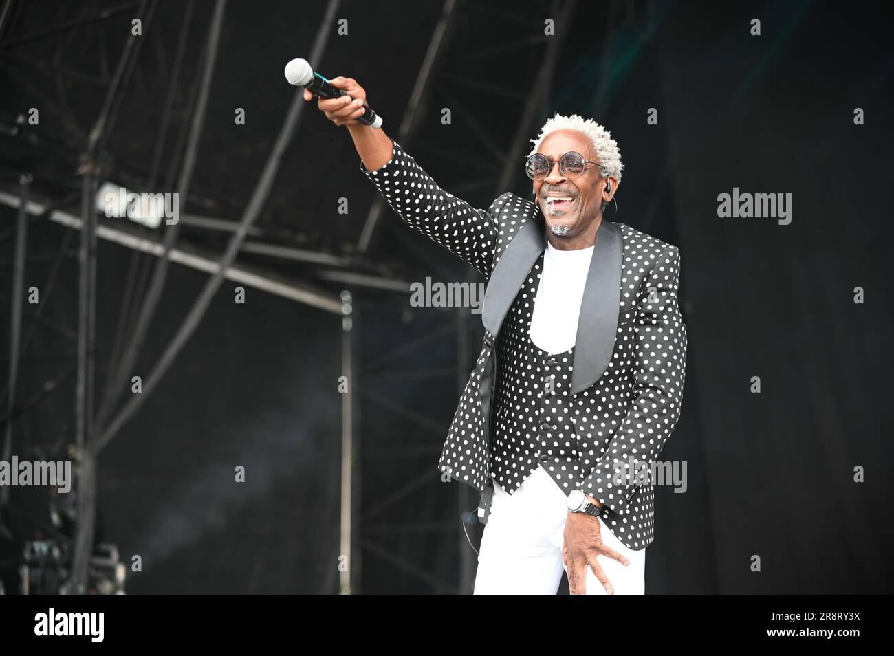 English singer-songwriter, Norman Washington "Junior" Giscombe performs ...