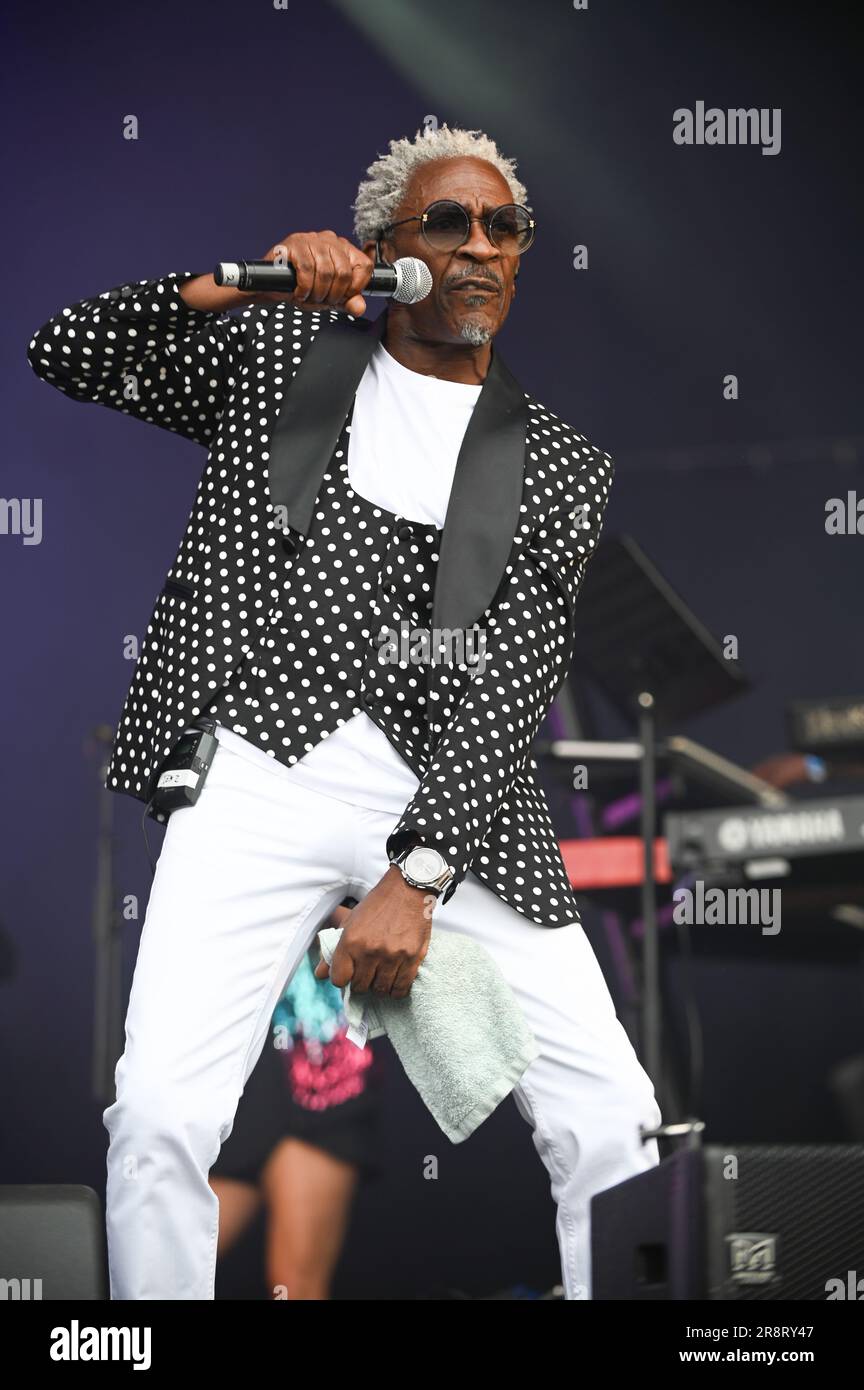 English singer-songwriter, Norman Washington "Junior" Giscombe performs ...