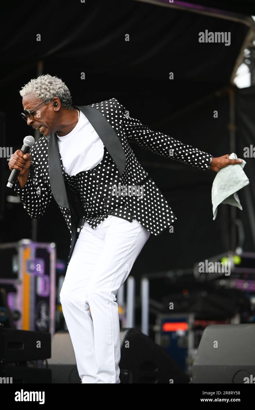 English singer-songwriter, Norman Washington "Junior" Giscombe performs ...