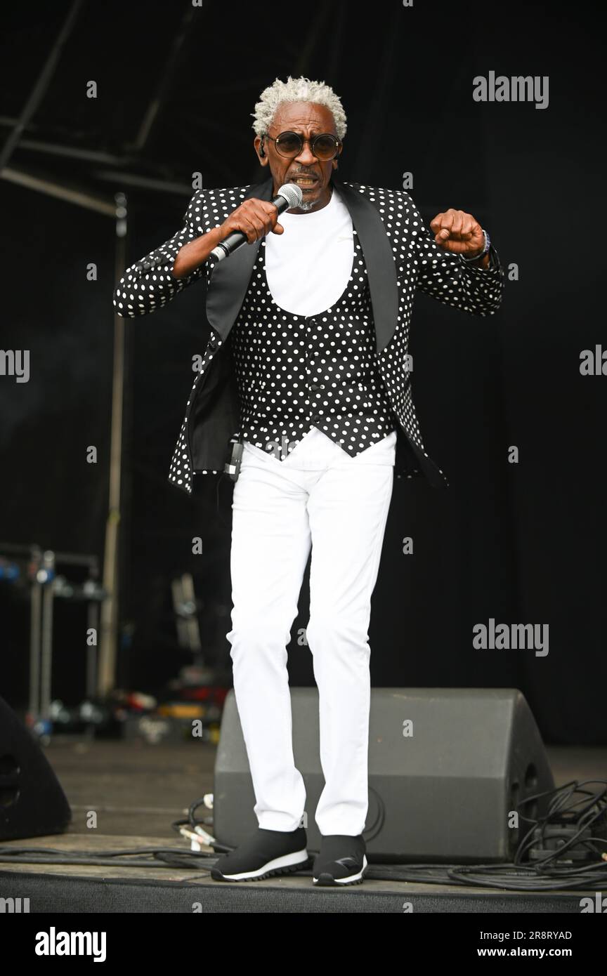 English singer-songwriter, Norman Washington "Junior" Giscombe performs ...