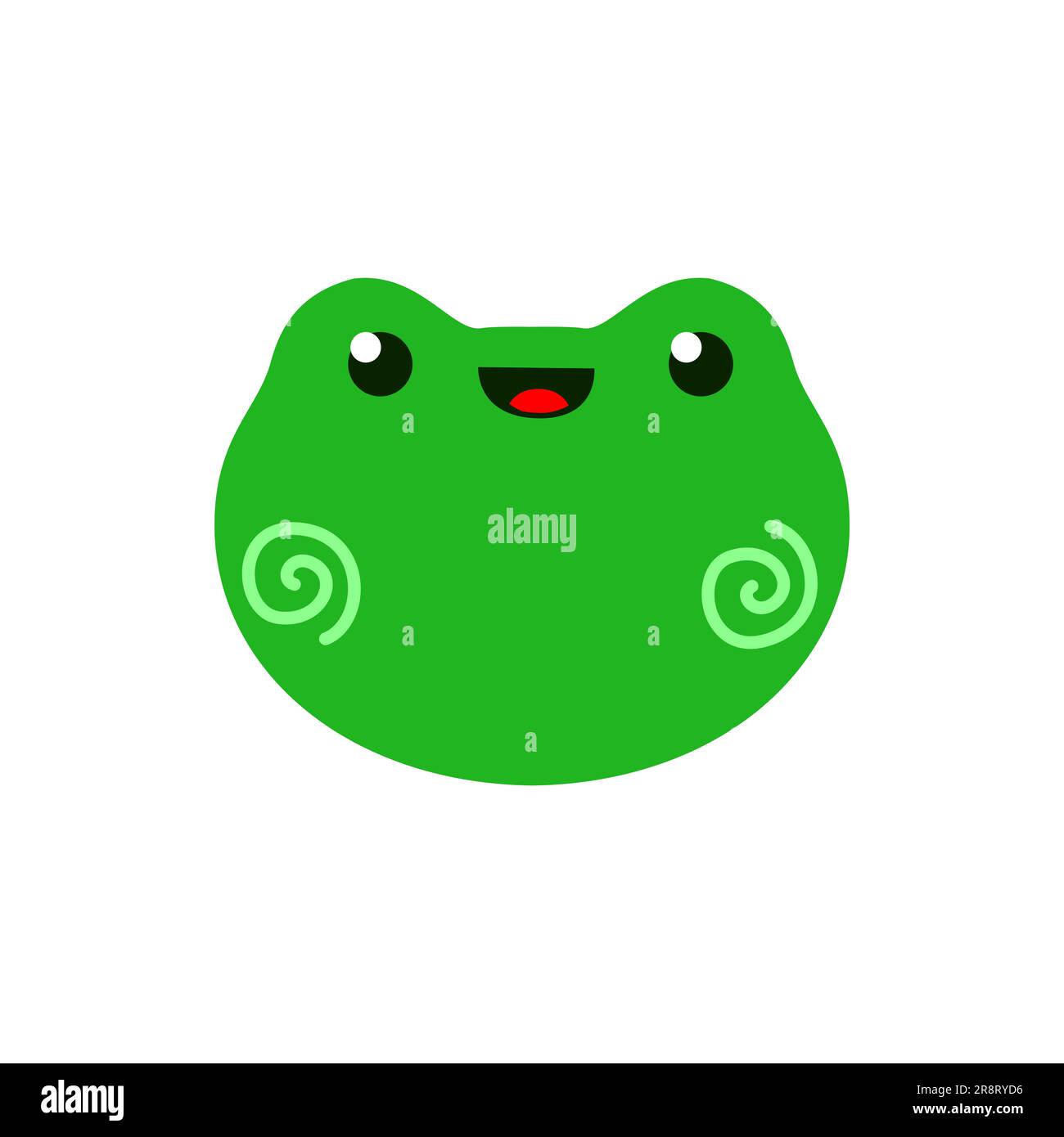 Cute frog. Vector illustration isolated on white background Stock Photo ...