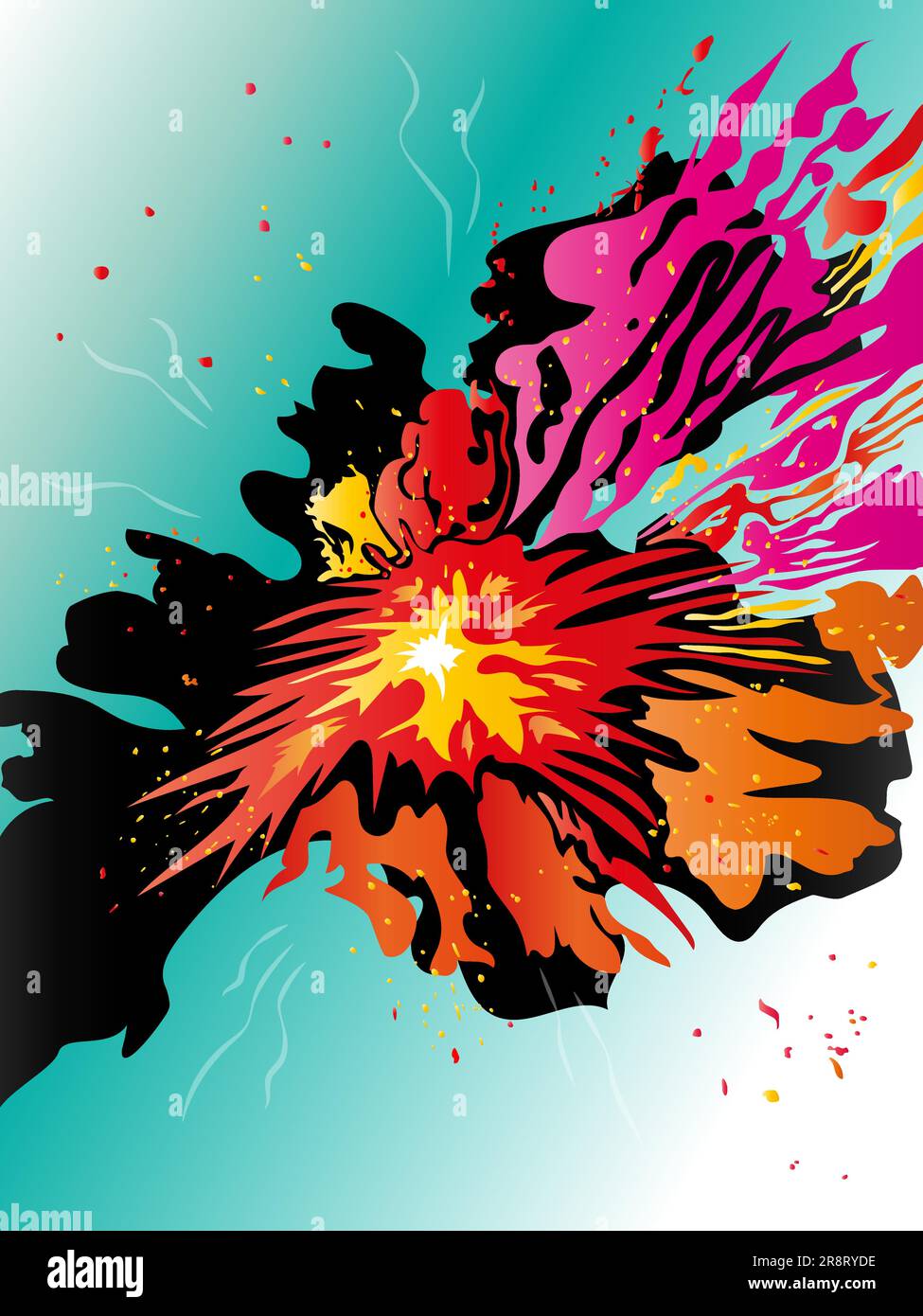 Futuristic background exploding hi-res stock photography and images - Alamy