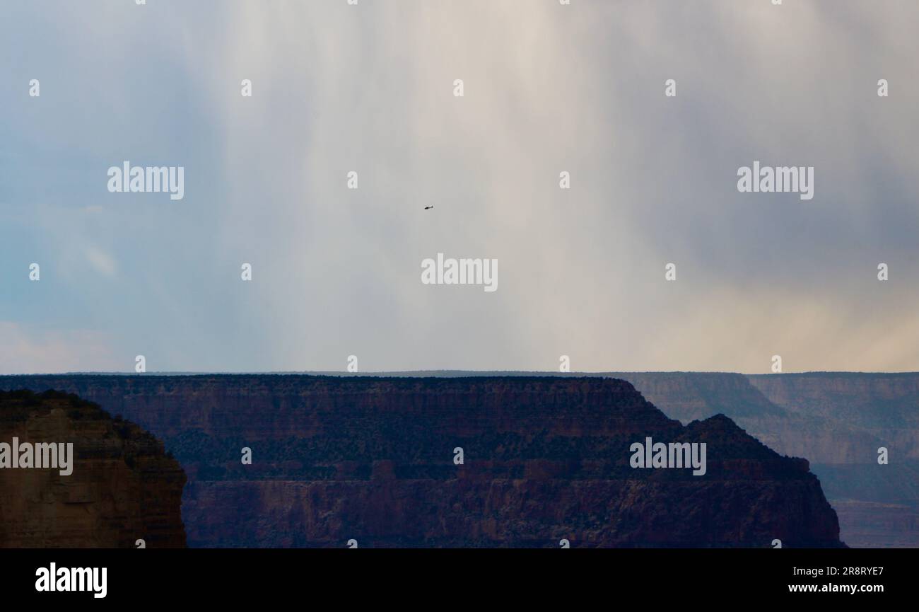 Distant tourist helicopter hi-res stock photography and images - Alamy