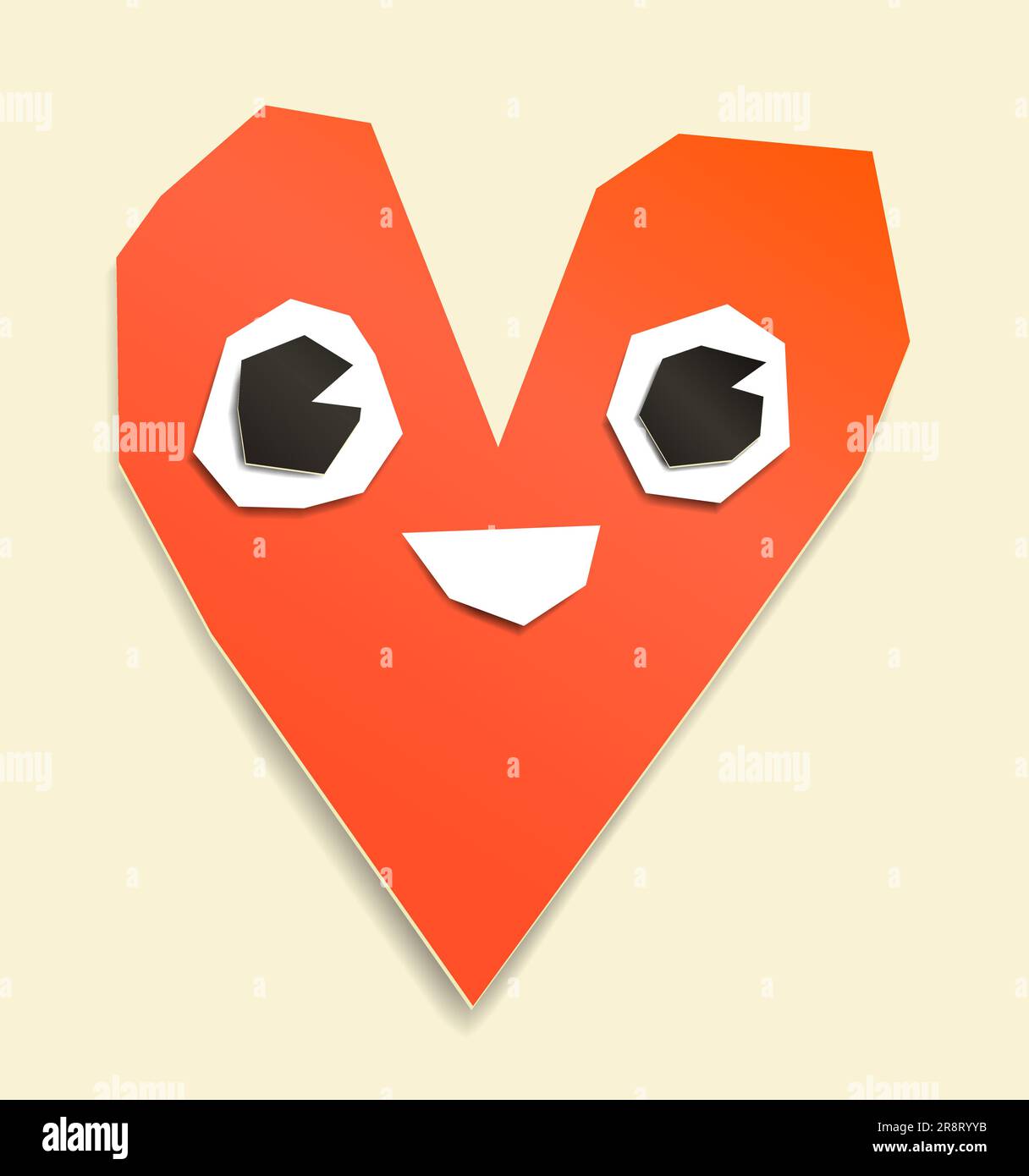 Heart cut out in Stock Vector Images - Alamy