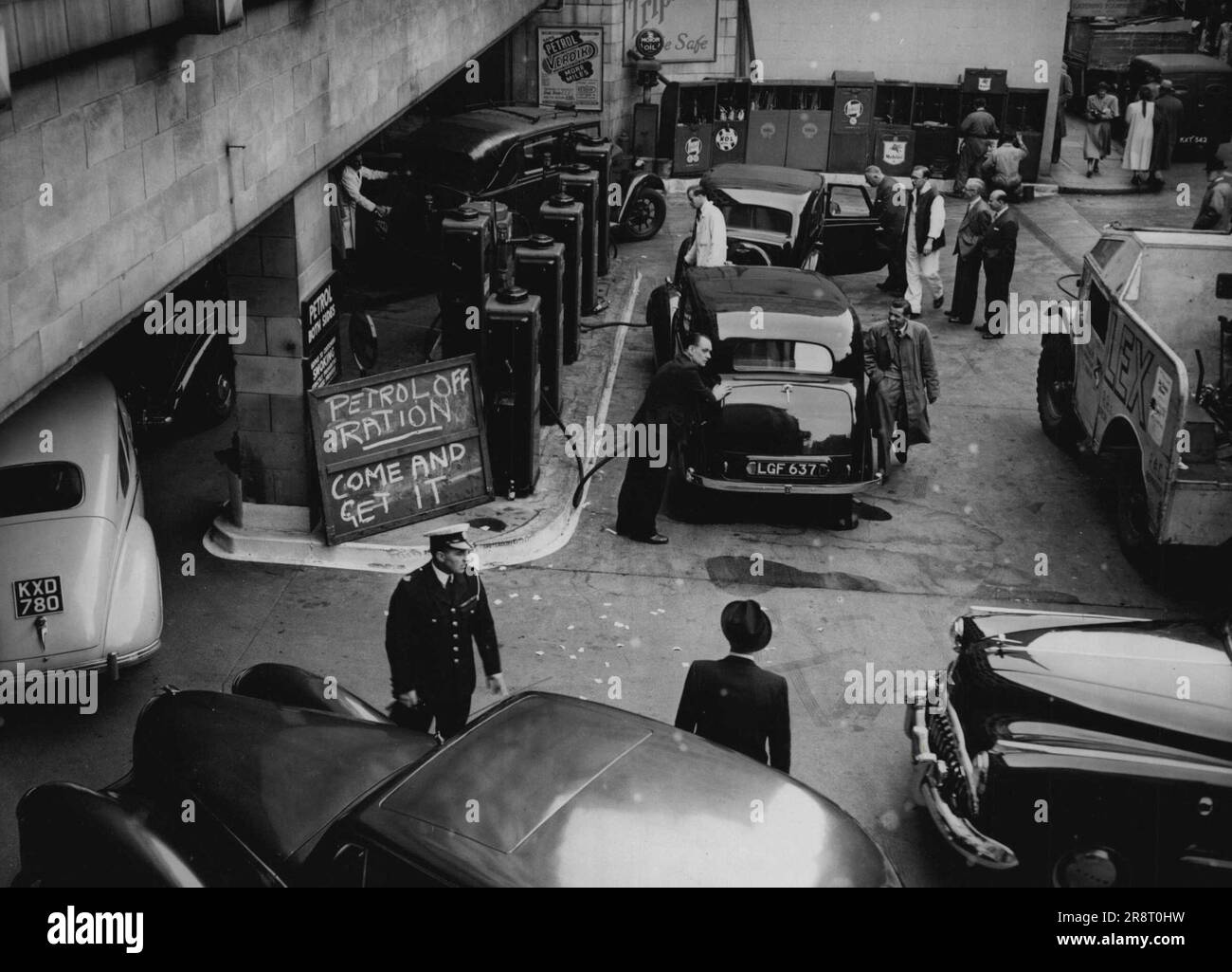 Fuel ration 1956 hi-res stock photography and images - Alamy