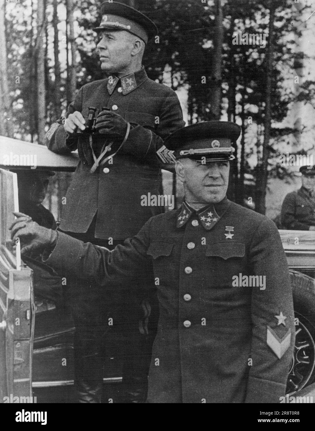 Marshal Timoshenko and General Zhukov. Commanders of the Southern and ...