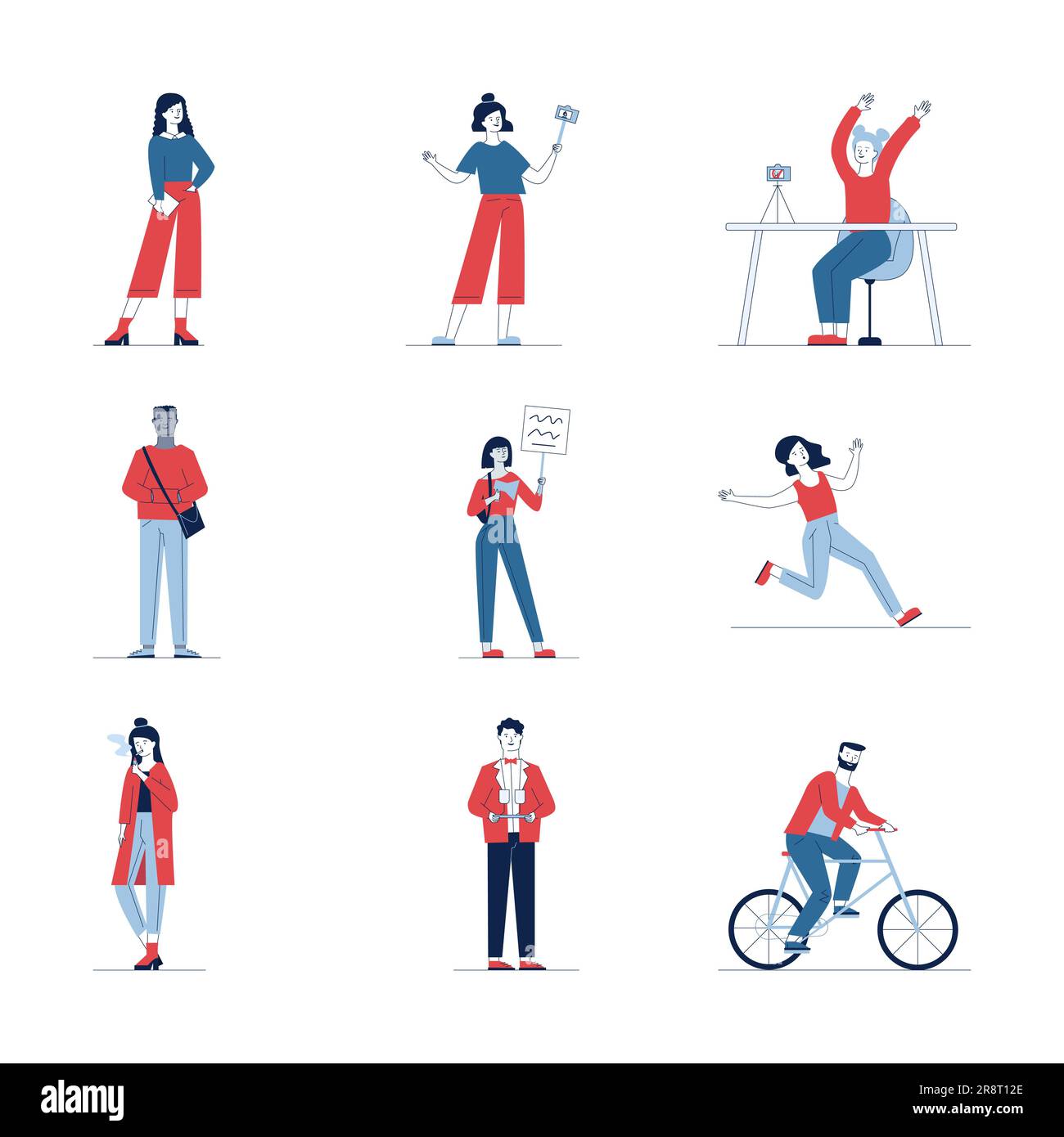 Large collection of various cartoon people Stock Vector Image & Art - Alamy