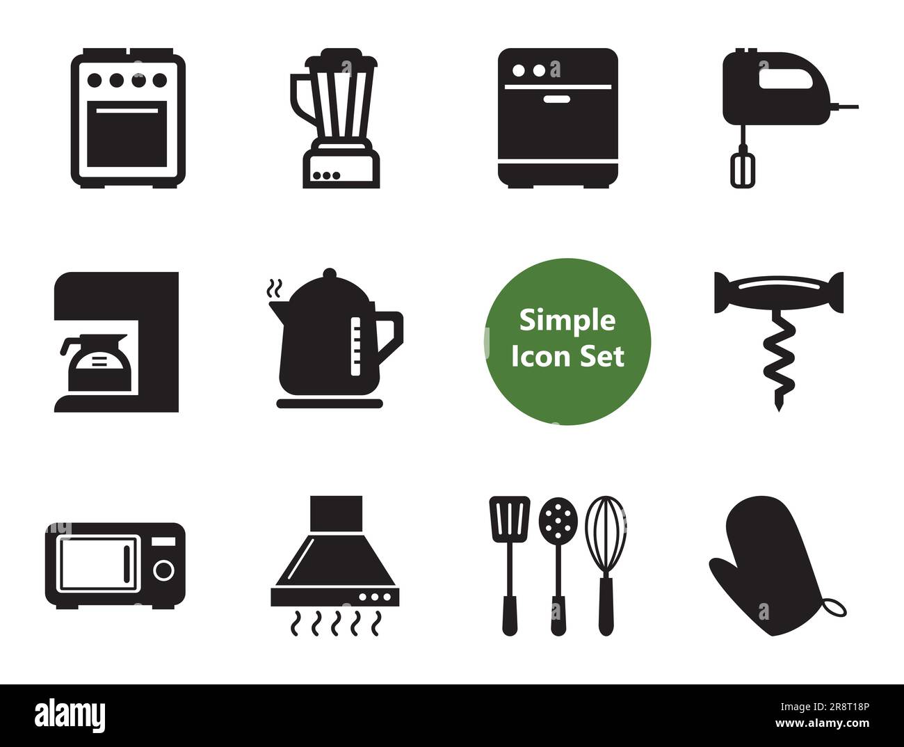 Appliance symbol set hi-res stock photography and images - Alamy