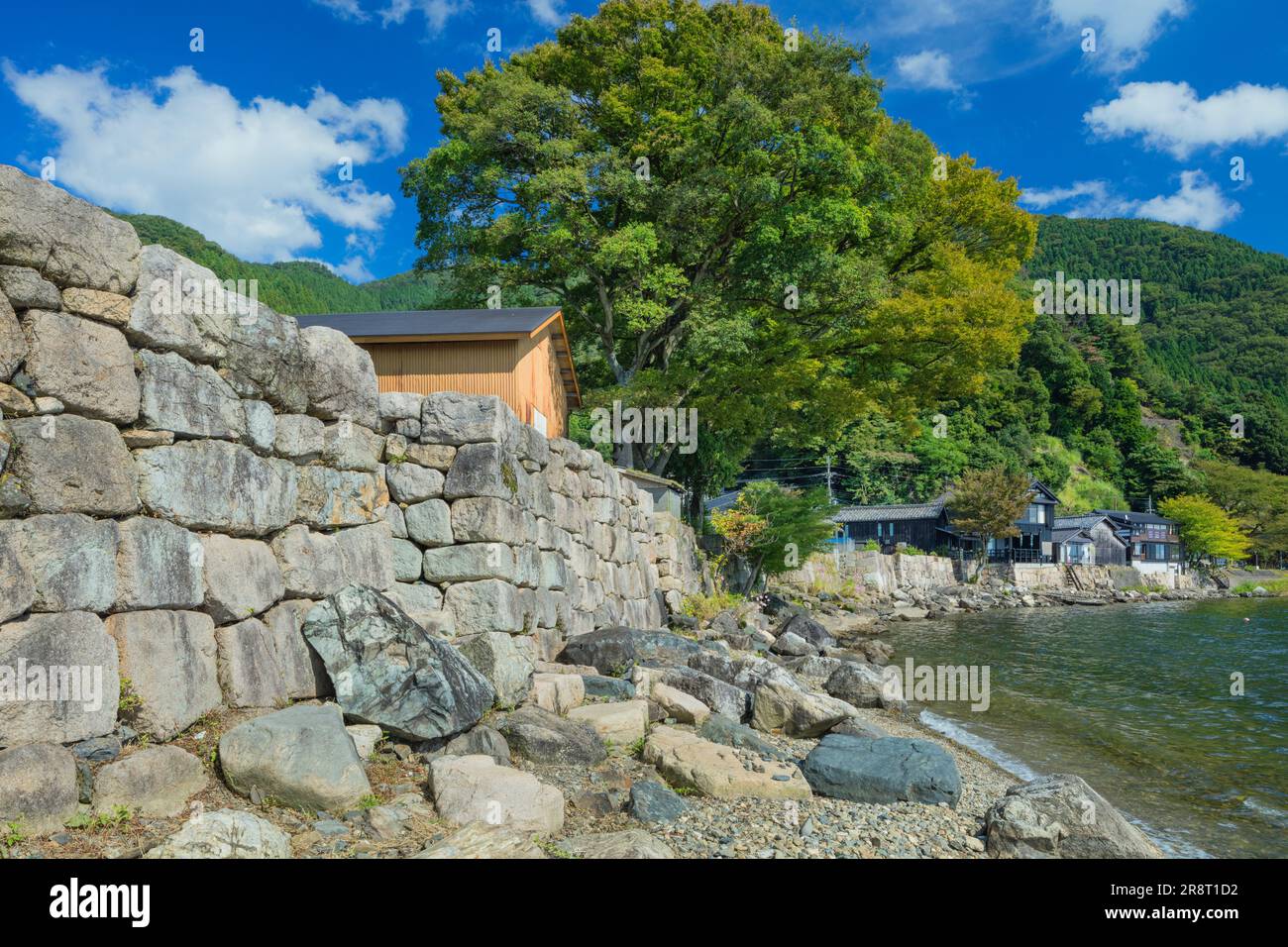 Stone Wall of Kaizu Stock Photo - Alamy