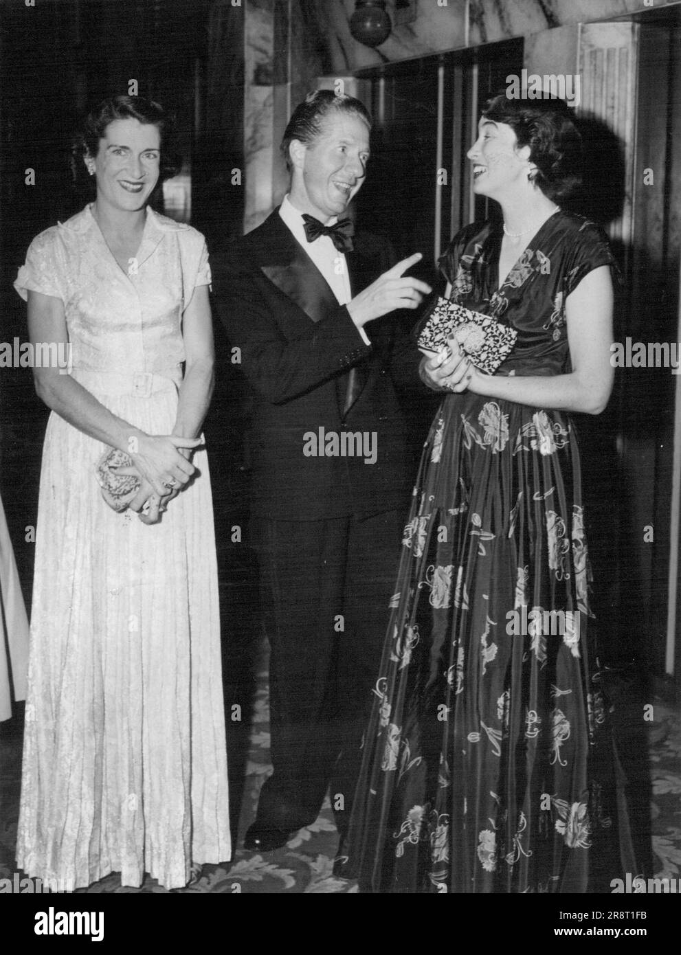 Mrs. Colin Millson, Aage Thaarup, Mrs. Colin Bednall. April 14, 1952 ...