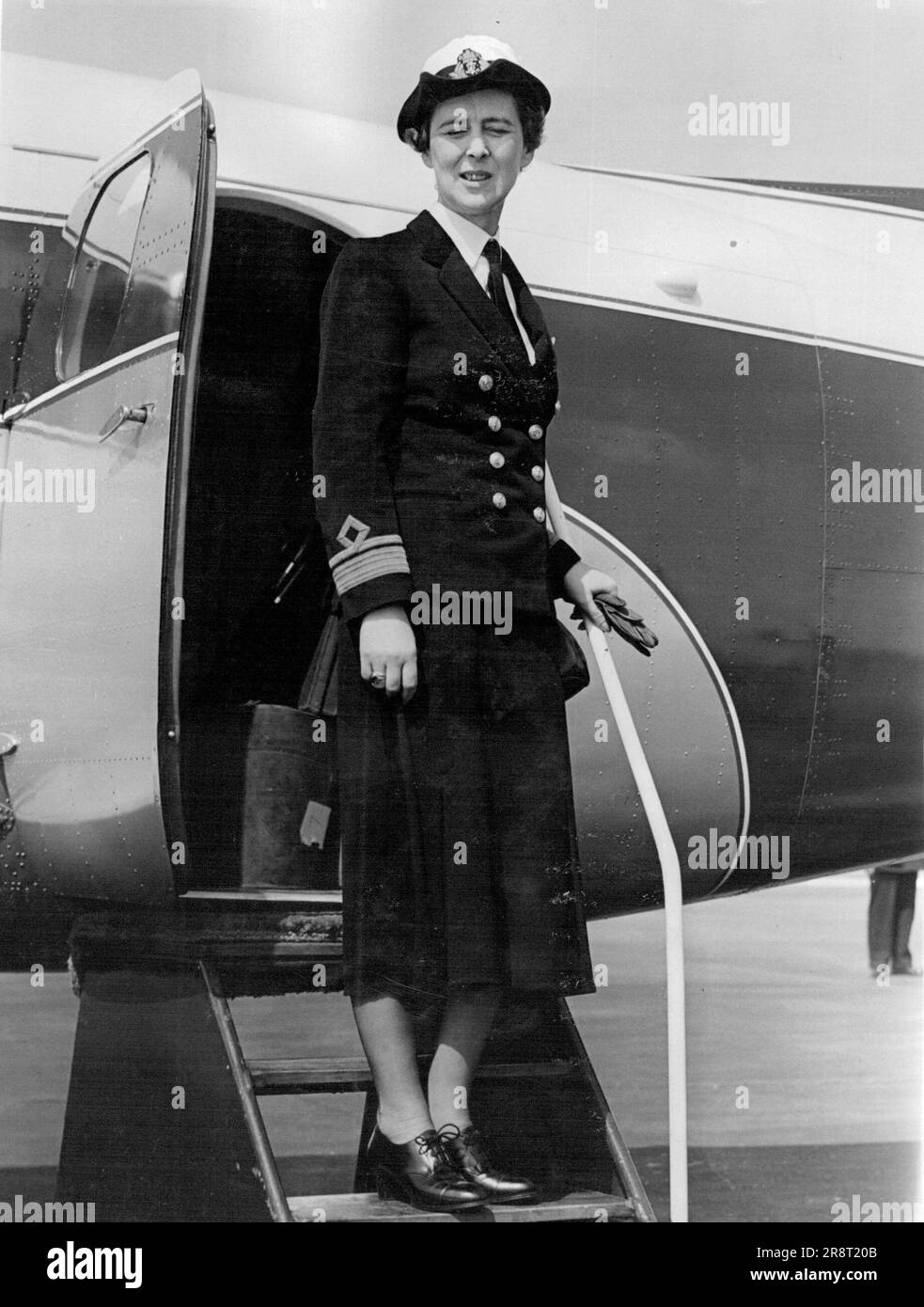 Duchess Flies In Uniform -- The Duchess of Kent, in a viking of the ...