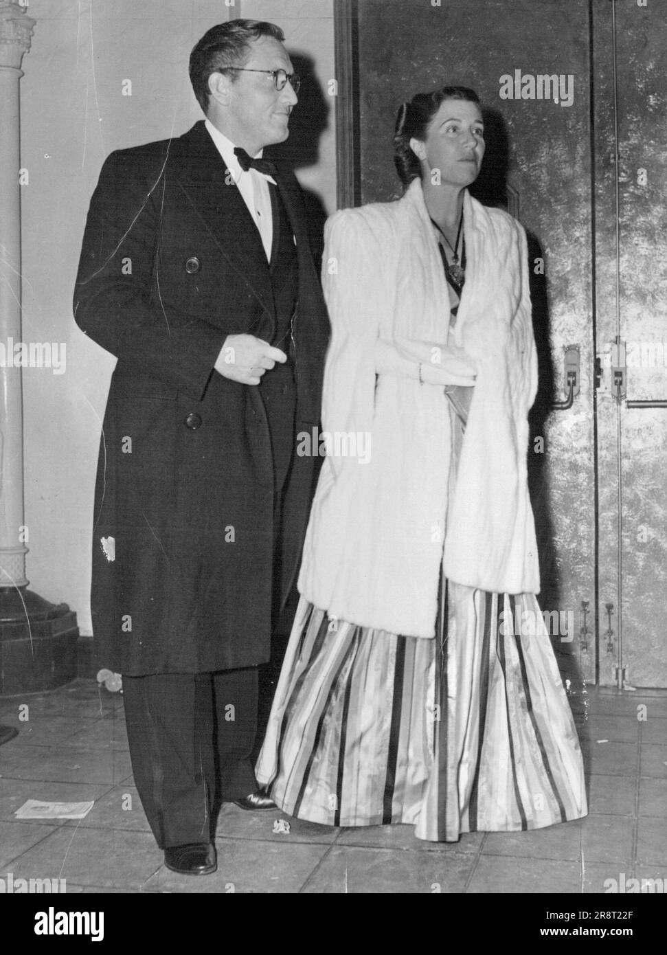 Mr. and Mrs. Spencer Tracy arrive for Opera Los Angeles -- Actor ...