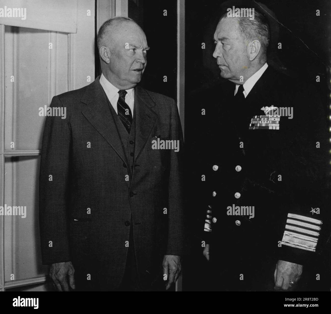 American Personalities: Admiral Arthur W. Radford With President ...