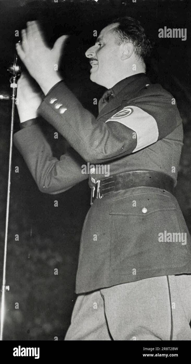 Quiet at Big London Fascist Meetings A characteristic study Sir Oswald ...