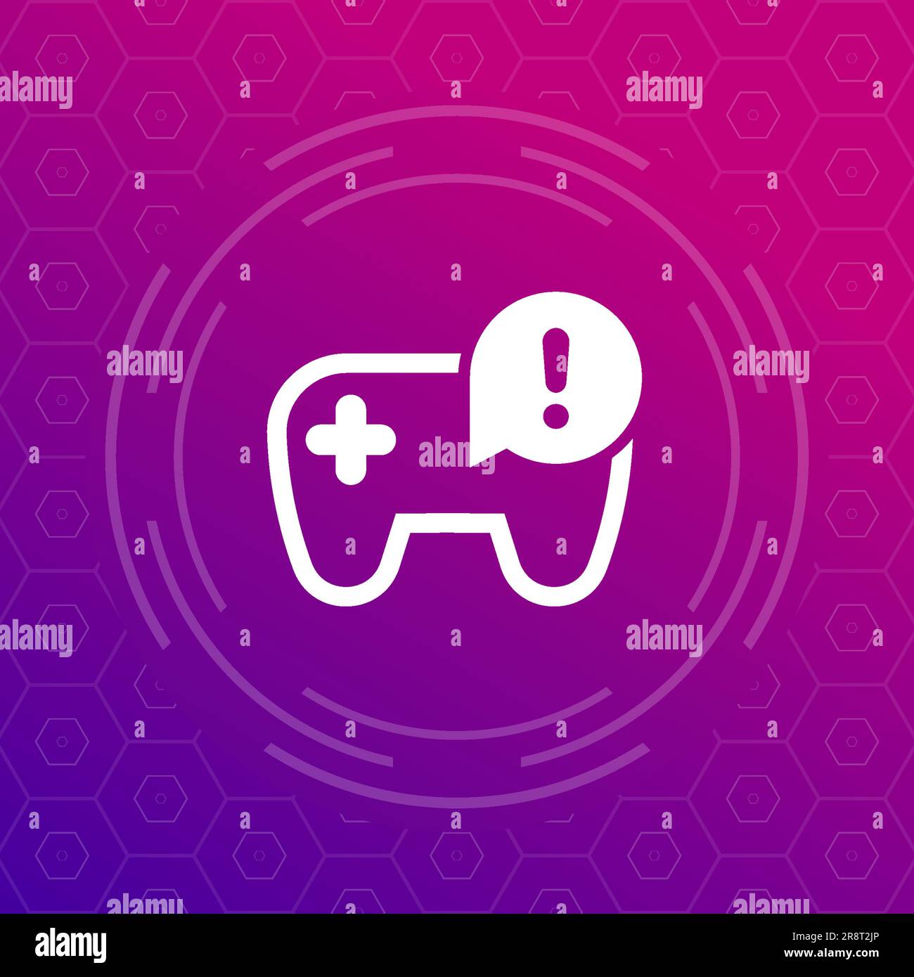 Game addiction icon with a gamepad, vector Stock Vector Image & Art - Alamy