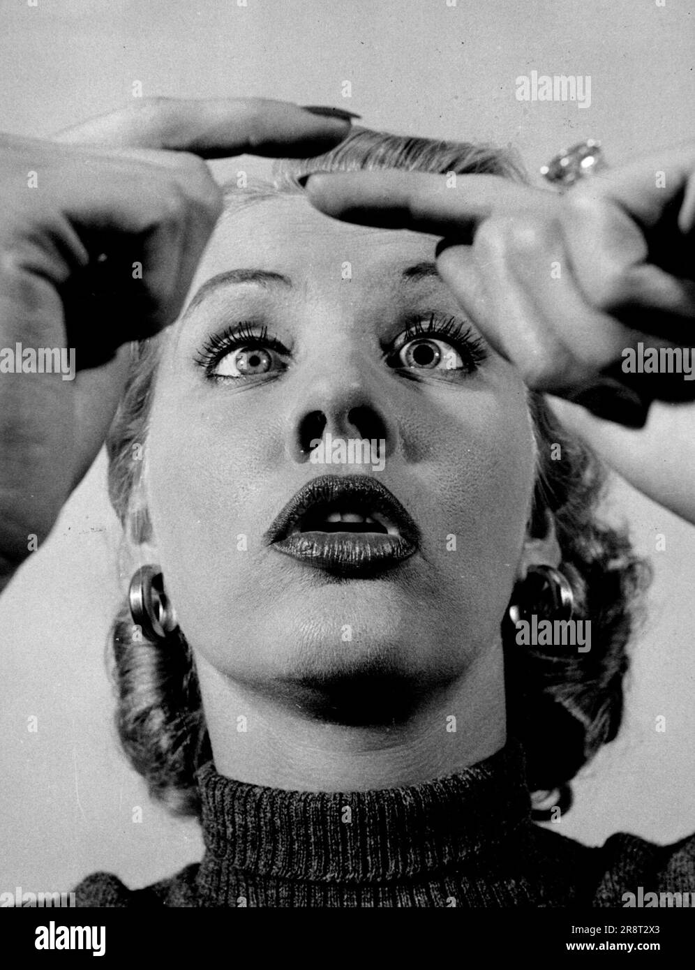 Contact Lenses. February 15, 1955. (Photo by Look Magazine Stock Photo ...