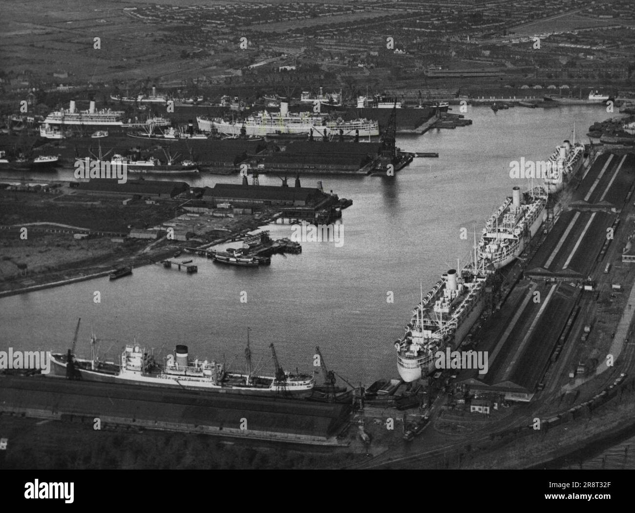 Britain's Bus Last Docks Are Evidence of Industrial Recovery. An Aerial ...