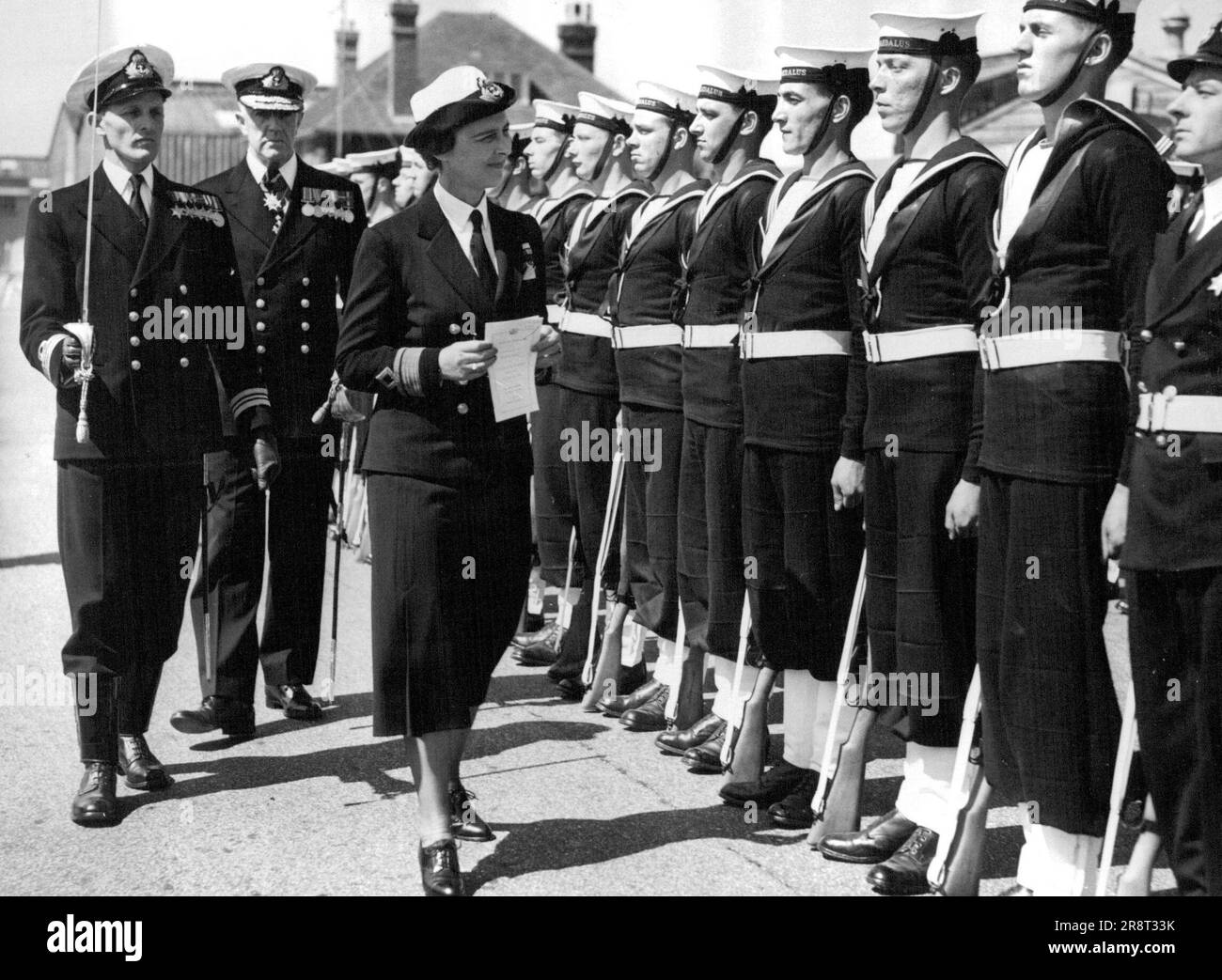 The Duchess Remembers -- The Duchess of Kent inspecting a guard of ...
