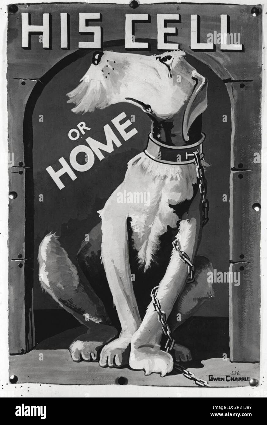 A Prizewinner. A prizewinner entry in the Humane Poster competition ...