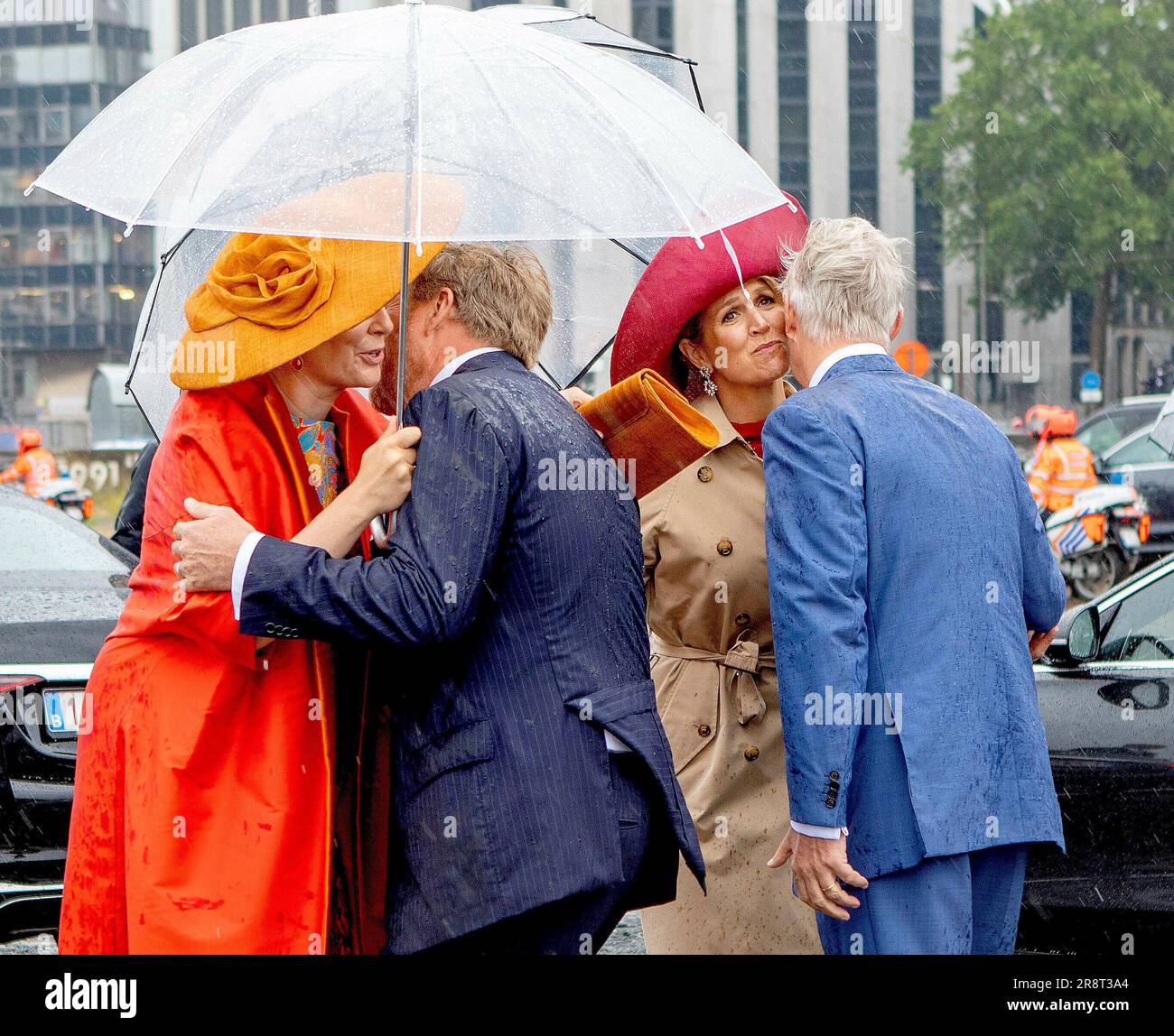 Antwerpen, Belgien. 22nd June, 2023. King Willem-Alexander and Queen Maxima of The Netherlands ...