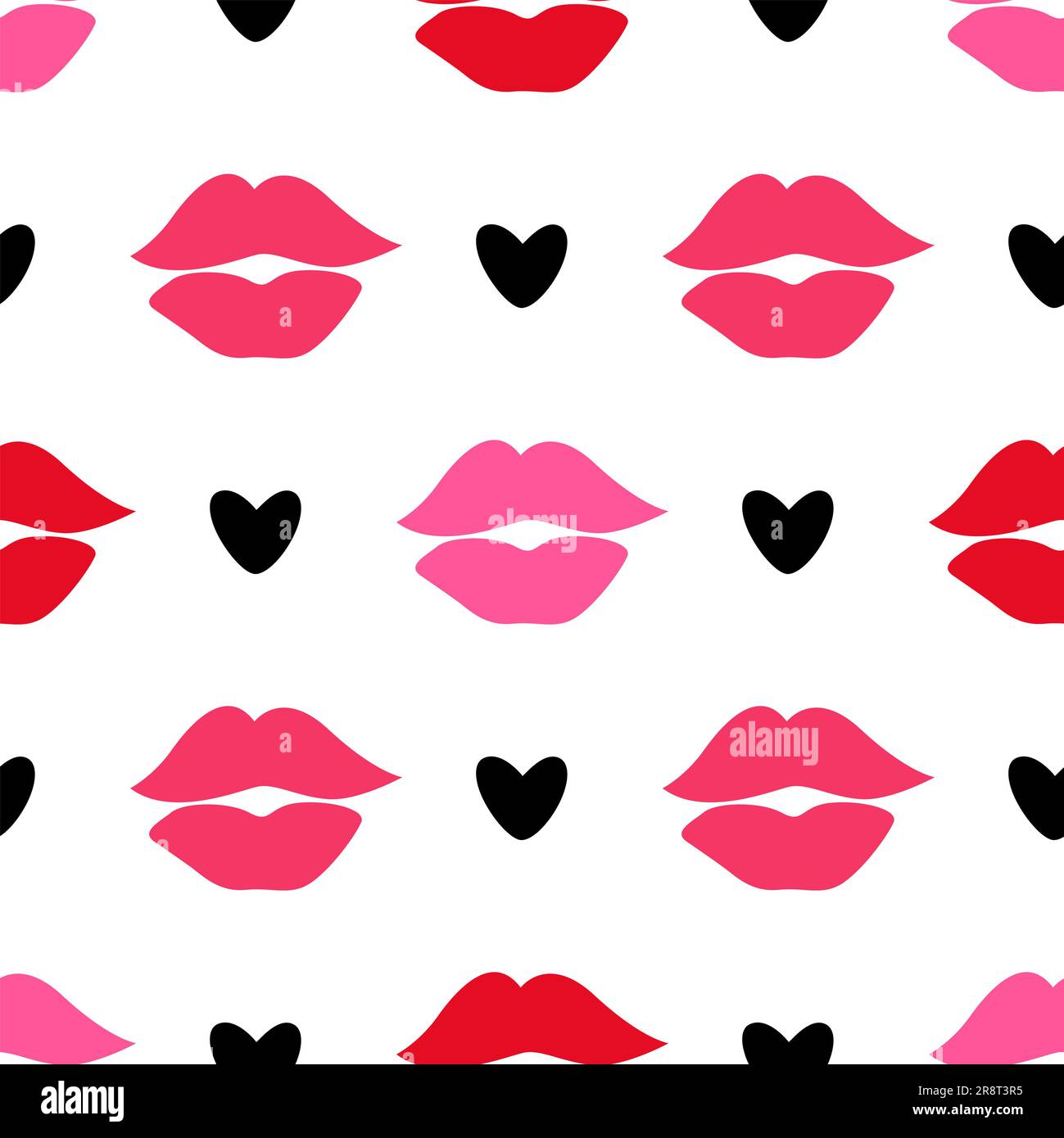 Valentines logo vector seamless Cut Out Stock Images & Pictures - Alamy