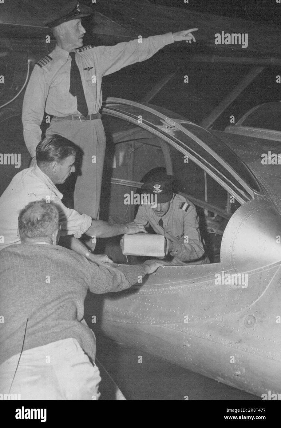 Captain P.G. Taylor leader of the trans-Pacific flight to Chile ...