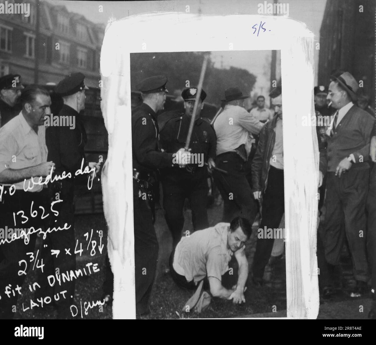 Violence In Trolley Strike -- Police and pickets at the strike-bound ...