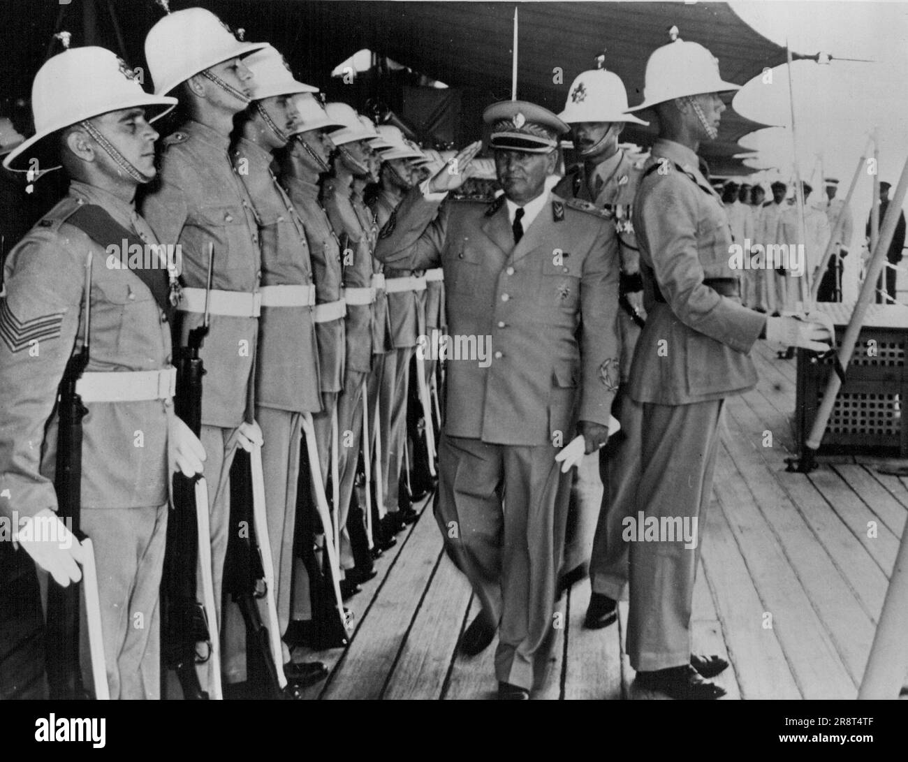 Admiral Tito Visits HMS Liverpool -- First photograph of Marshal Tito ...