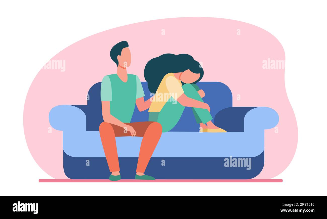 Consoling family Stock Vector Images - Alamy