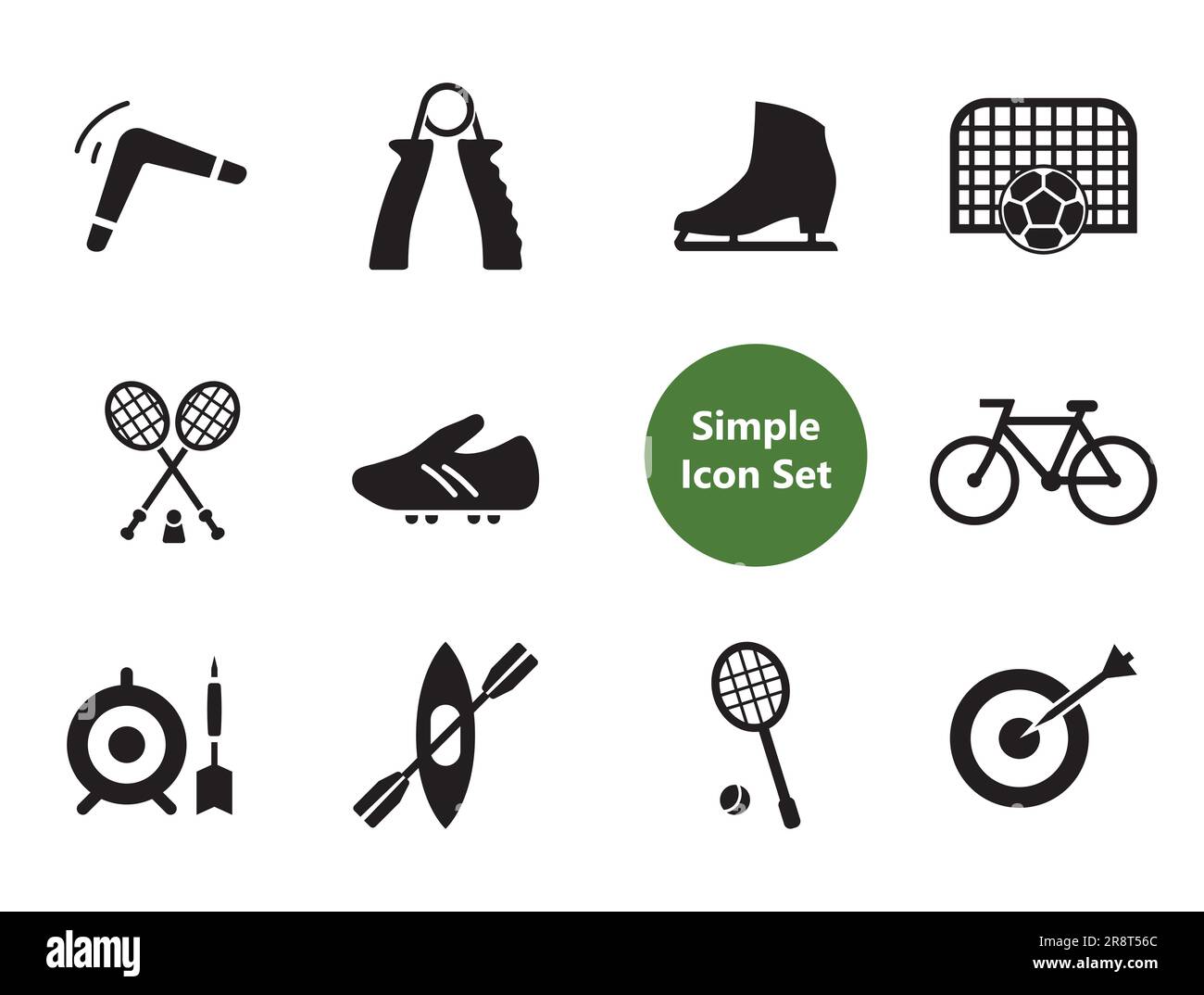 Sport Simple Icons Set Stock Vector Image & Art - Alamy