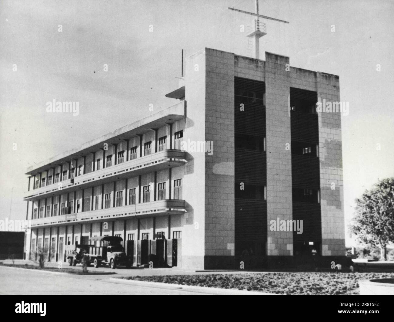 The passenger reception building at Bangkok where short stops are made ...