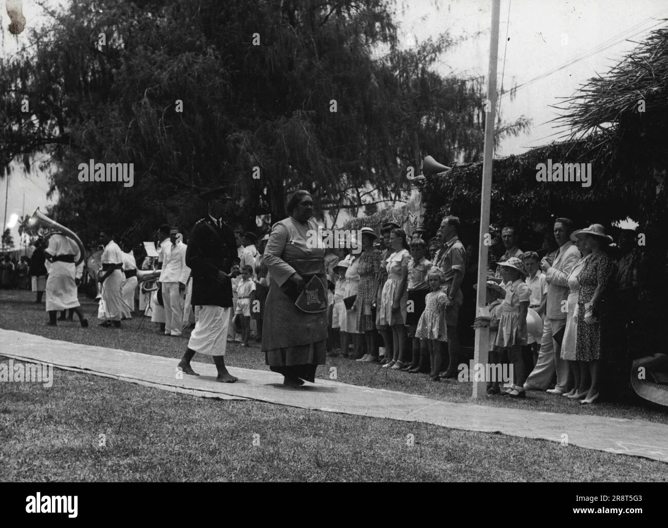 Queen Salote. December 14, 1945. (Photo by Royal Naval Official ...