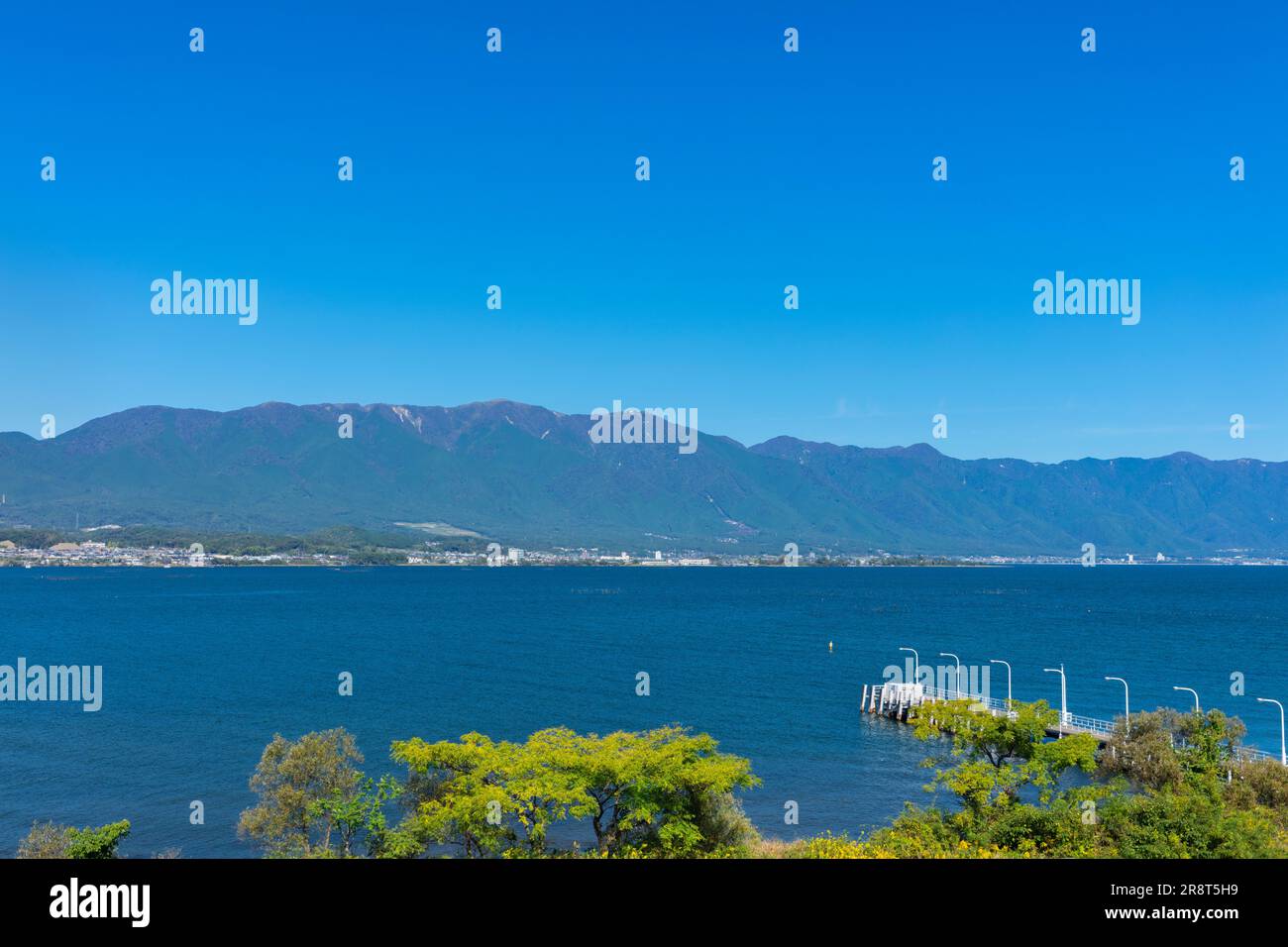Lake Biwa and Mt. Hira in Autumn Stock Photo - Alamy