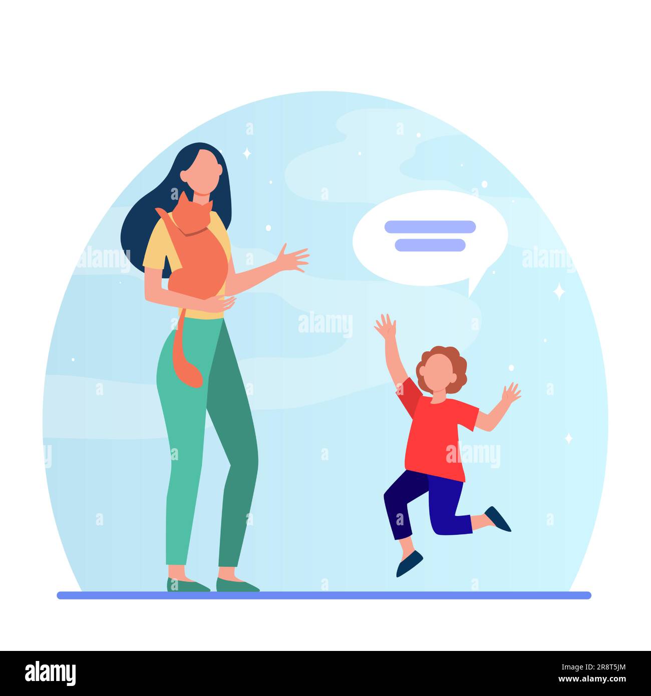 Talking kitty Stock Vector Images - Alamy