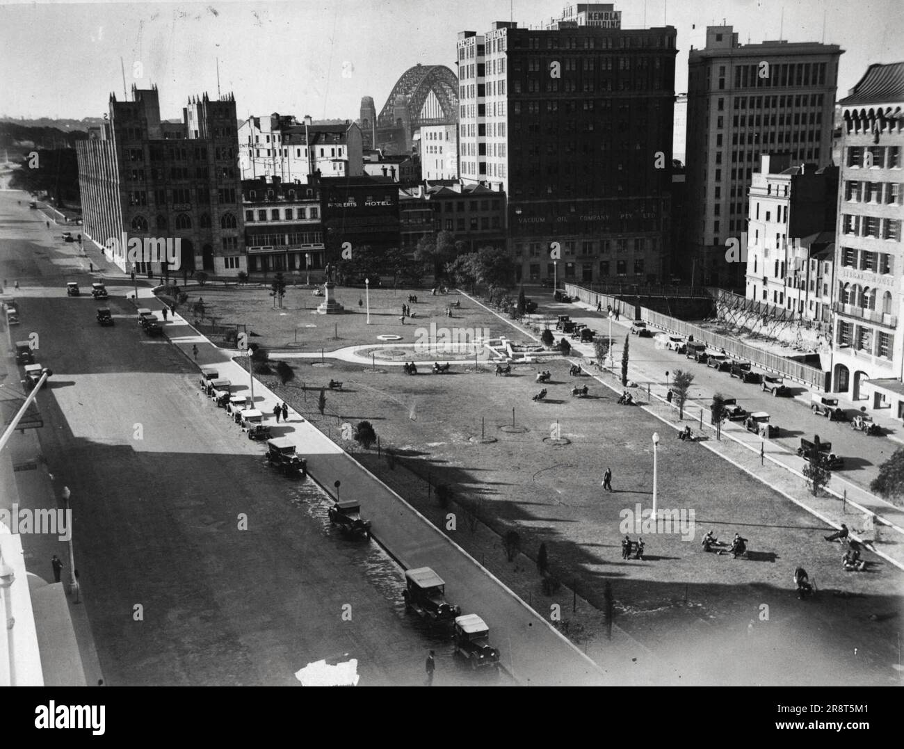 The re-constructed Wynyard Square as seen from the roof of Amalgamated ...